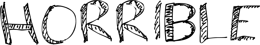 horrible font | Fonts2u.com