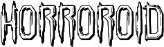 Horroroid Italic font