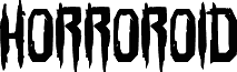 Horroroid Staggered font