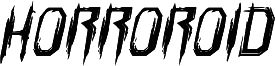 Horroroid Expanded font
