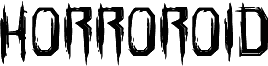 Horroroid 3D font