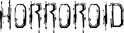 Horroroid Italic font