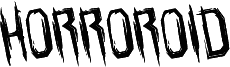 Horroroid 3D font
