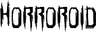 Horroroid Italic font