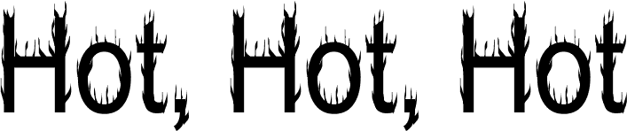 Hot, Hot, Hot Burning font | Fonts2u.com
