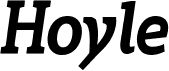 Hoyle PERSONAL USE ONLY Regular font