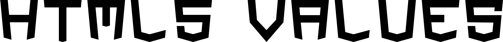 HTML5 Values font | Fonts2u.com