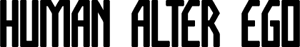 HUMAN ALTER EGO font | Fonts2u.com