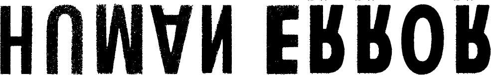 Human Error Upside Down font