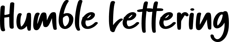 Humble Lettering font