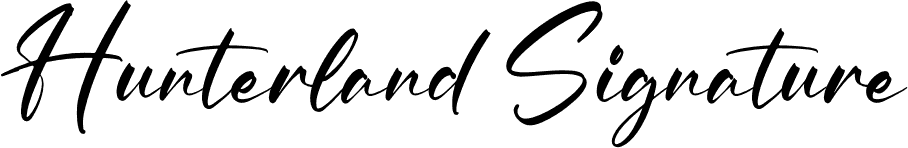Hunterland Signature font