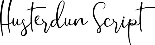 HusterdunScript font