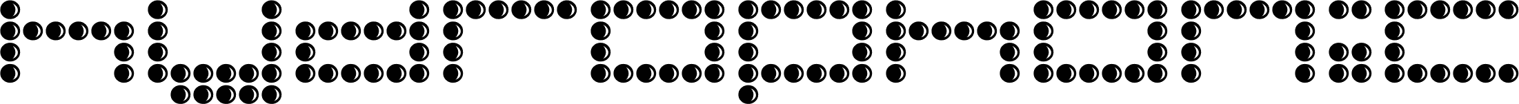 Hydrophonic font