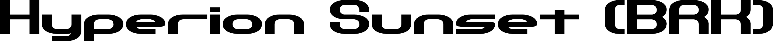 Hyperion Sunset -BRK- font | Fonts2u.com
