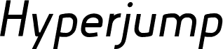 Hyperjump Bold font
