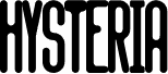 Hysteria font | Fonts2u.com