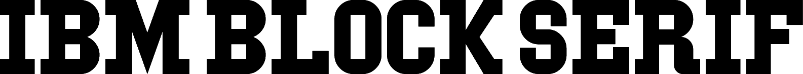IBM Block Serif fuente