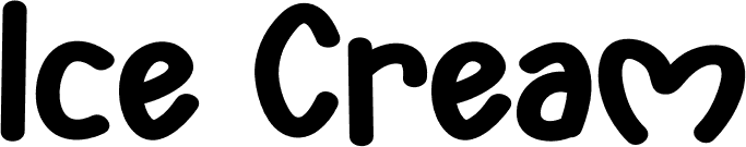 Ice Cream font
