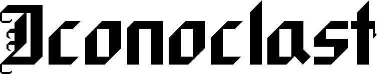 Iconoclast font