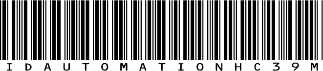 IDAutomationHC39MFreeVersion font | Fonts2u.com