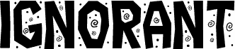 Ignorant Regular font | Fonts2u.com