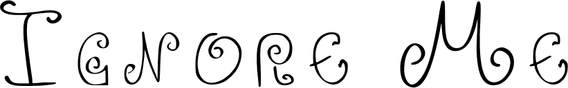 Ignore Me font | Fonts2u.com