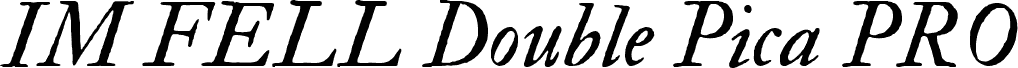 IM_FELL_Double_Pica_PRO_Roman font | Fonts2u.com