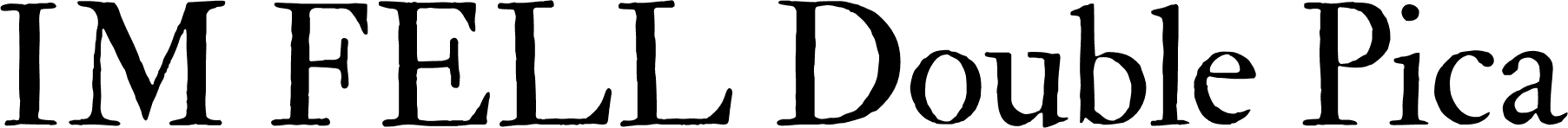IM FELL Double Pica Roman font