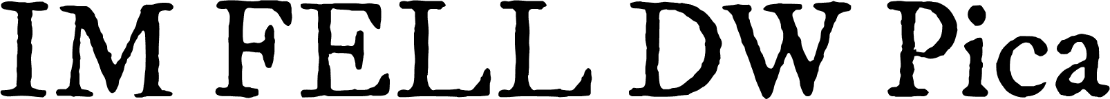 IM FELL DW Pica Roman font | Fonts2u.com