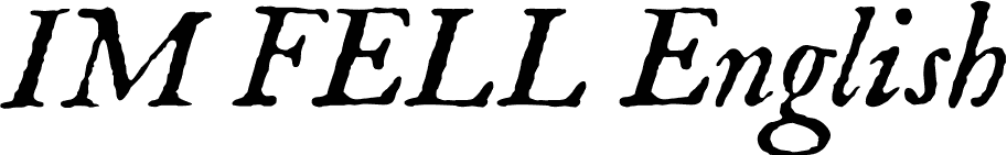 IM FELL English Italic font | Fonts2u.com