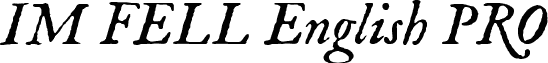 IM_FELL_English_PRO_Roman font