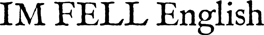 IM FELL English Roman font