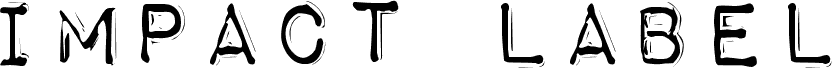 Impact Label font | Fonts2u.com