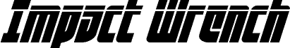 Impact Wrench Laser font | Fonts2u.com