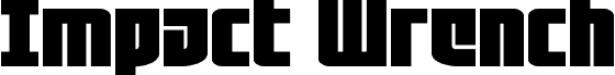 Impact Wrench Wide Italic font | Fonts2u.com