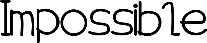 Impossible Bold font | Fonts2u.com