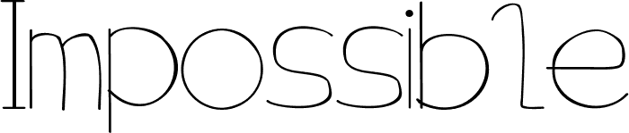 Impossible font | Fonts2u.com