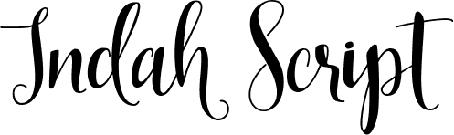 Indah Script font
