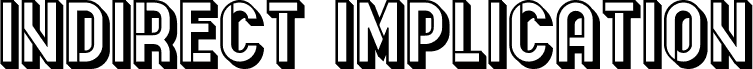 Indirect Implication Regular font | Fonts2u.com
