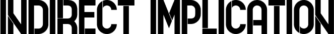 Indirect Implication 3D Regular font | Fonts2u.com