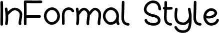 InFormal Style Bold font | Fonts2u.com