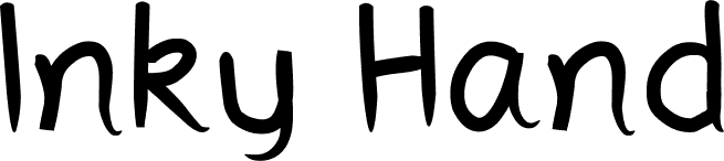 Inky Hand font