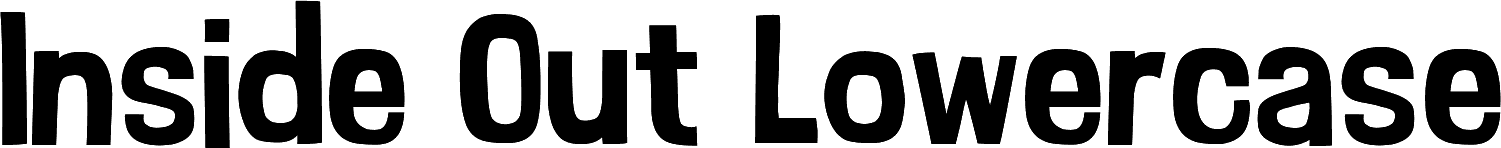 Inside Out Lowercase font | Fonts2u.com