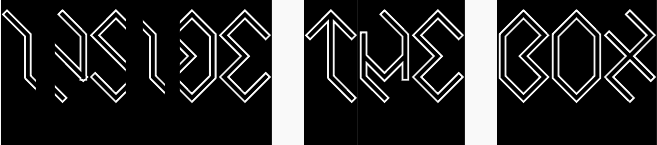 INSIDE THE BOX-Hollow Bold font | Fonts2u.com