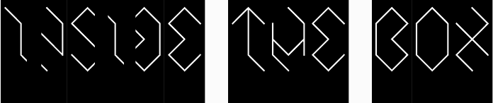 INSIDE THE BOX-Inverse font | Fonts2u.com