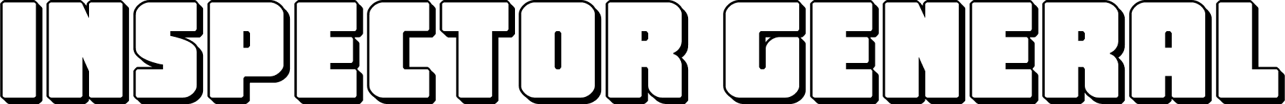 Inspector General 3D font