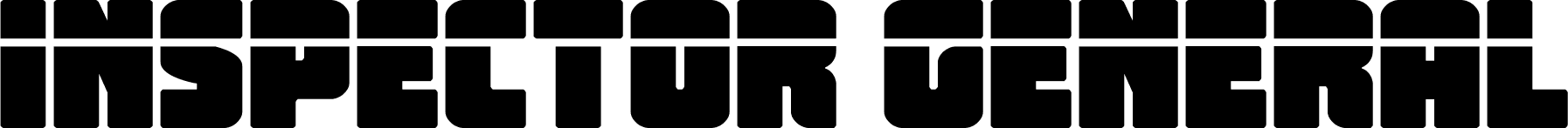 Inspector General Laser font