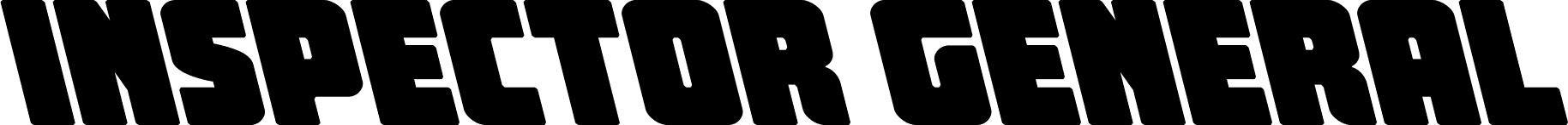 Inspector General Leftalic font | Fonts2u.com