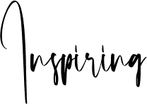 Inspiring font