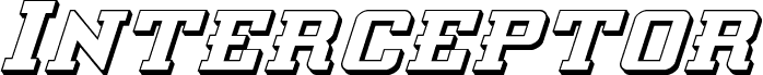 Interceptor Condensed Italic font | Fonts2u.com
